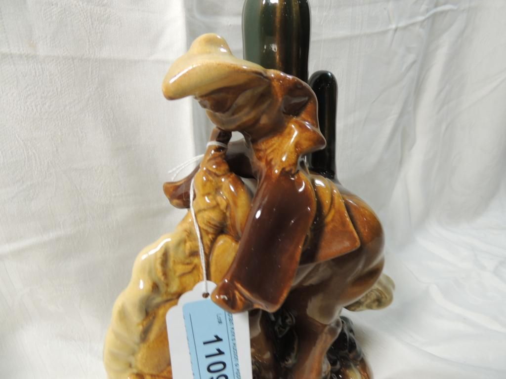 2004 HAEGER POTTERY COWBOY BUCKING BRONCO