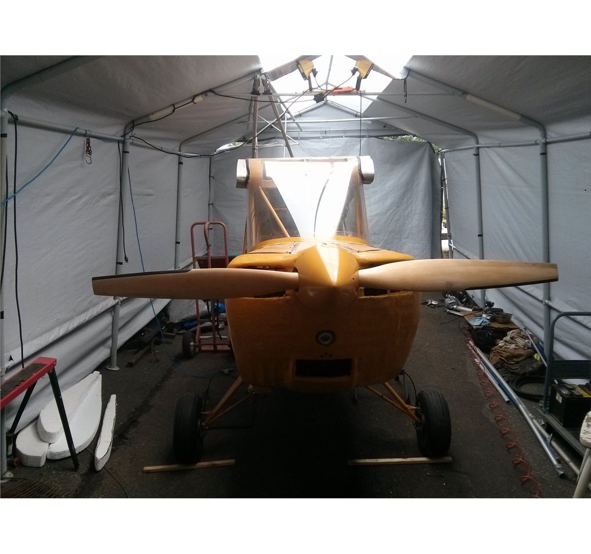 "Yarrow Arrow 1" Ultralight kit plane & trailer