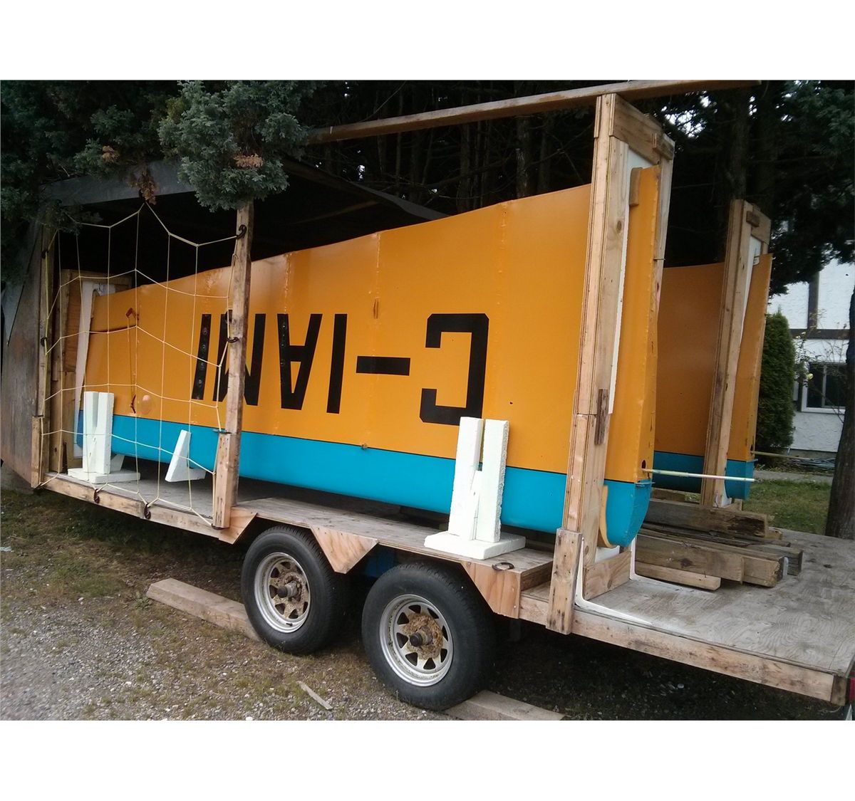 "Yarrow Arrow 1" Ultralight kit plane & trailer