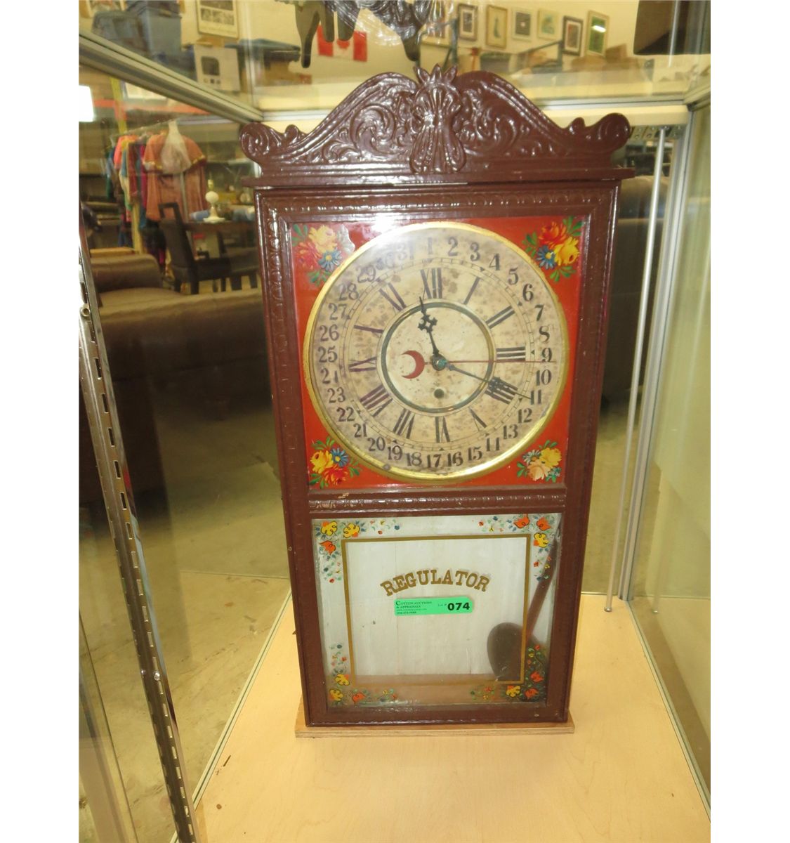 Victorian regulator wall clock