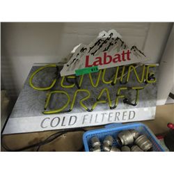 Labatt Genuine Draft neon sign