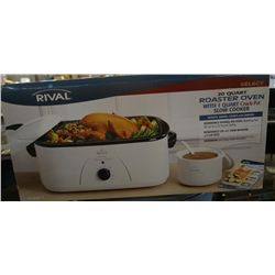 2 Electric Kitchen Appliances Rival 20 qt. Roaster ;with a 1 qt. crock ...
