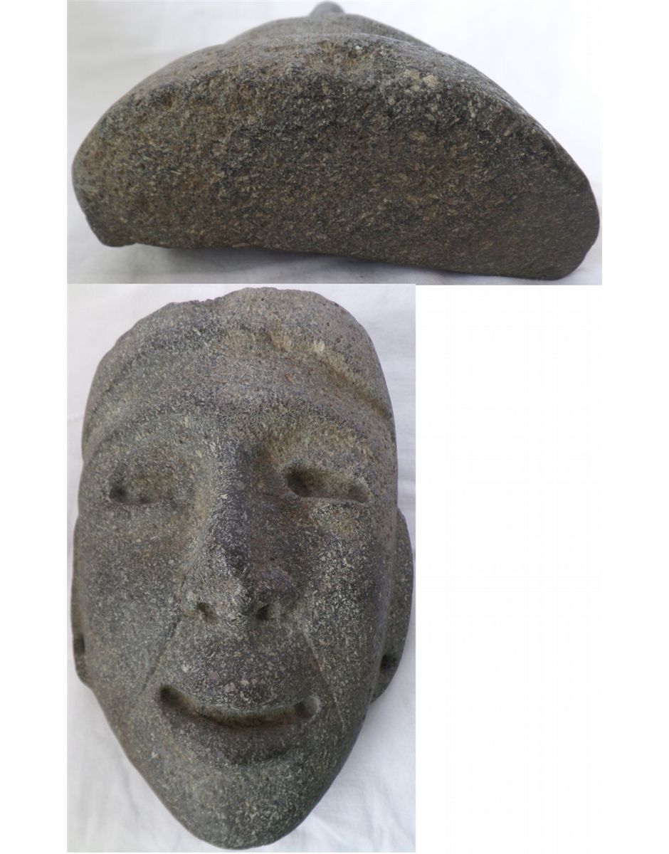 Aztec Pre-Columbian Stone Mask