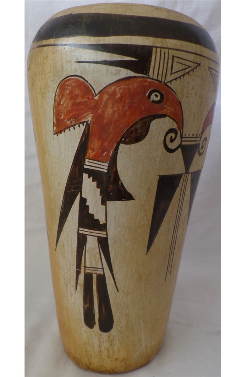 Hopi Parrot Pictorial Cylinder