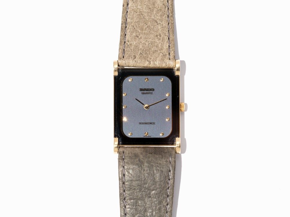Rado Florence Watch in Gilded Stainless Steel Case, around 1990
