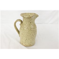 Vintage Hand Crafted Pottery Jug (7" high)
