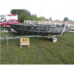 1978 Alumacraft boat w/1986 Balko trailer SN-ACBK5798M78