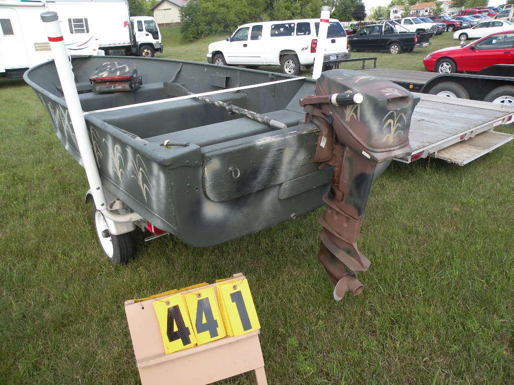 1978 Alumacraft boat w/1986 Balko trailer SN-ACBK5798M78