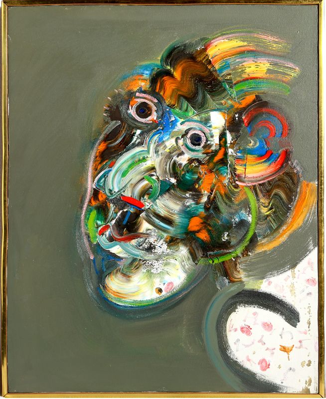 Robert Beauchamp, Self Portrait, Oil Painting