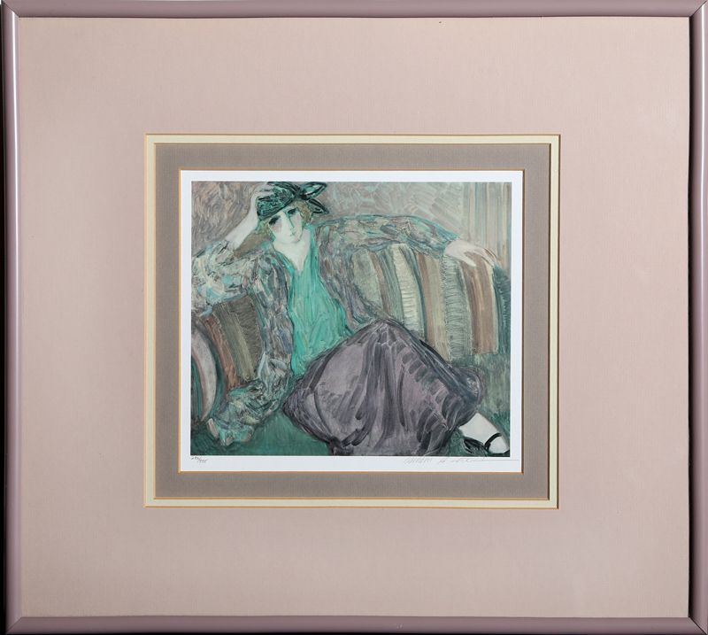 Barbara Wood, Woman Sitting, Lithograph