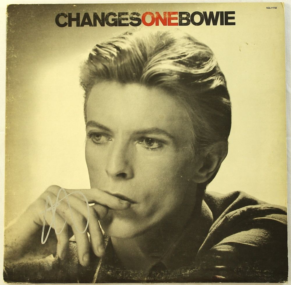 David Bowie Signed Vintage "Changes One Bowie" LP Record Album (JSA ALOA)