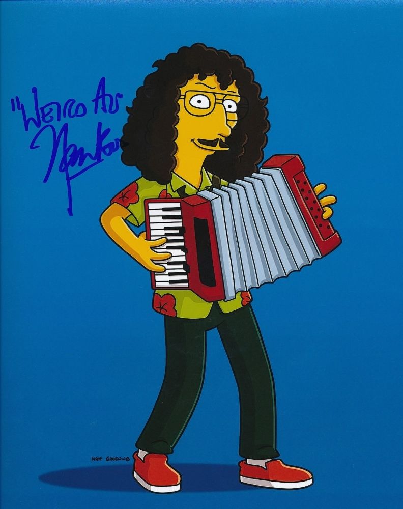 Weird Al Yankovic Signed "The Simpsons" 8x10 Photo (PA LOA)