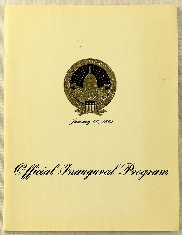 Vintage 1969 Official Inaugural Program