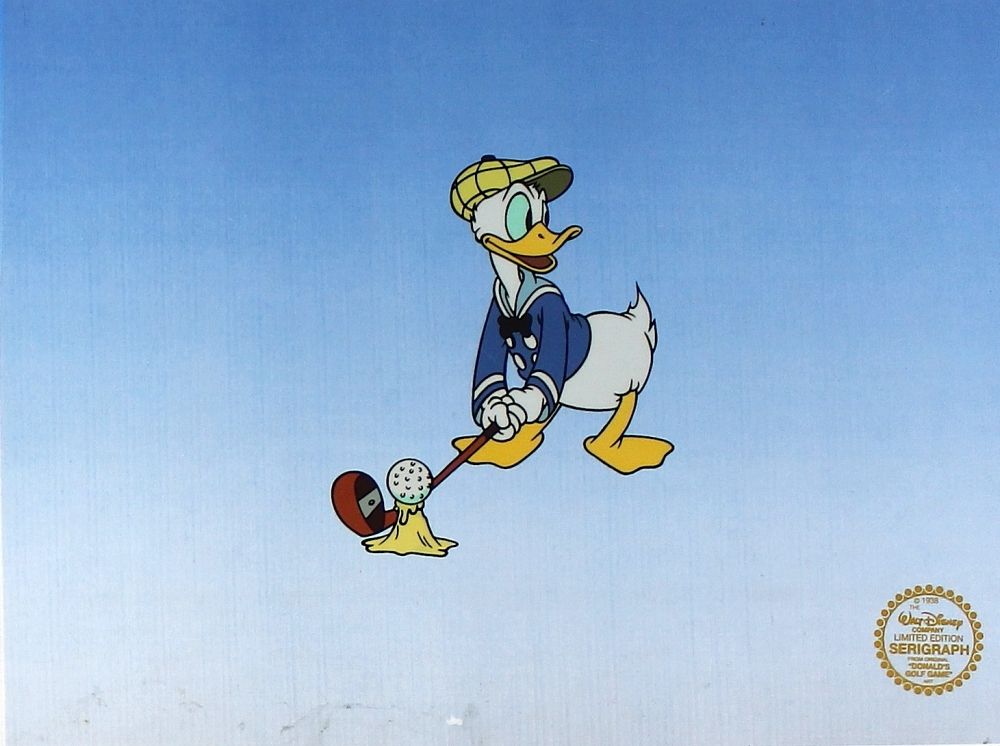 Donald Duck Limited Edition "Donald's Golf Game" Walt Disney Animation ...