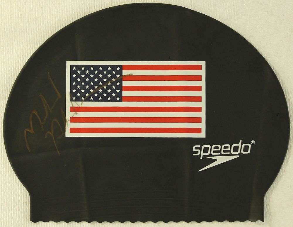 Michael Phelps Signed Speedo Swim Cap (JSA ALOA)