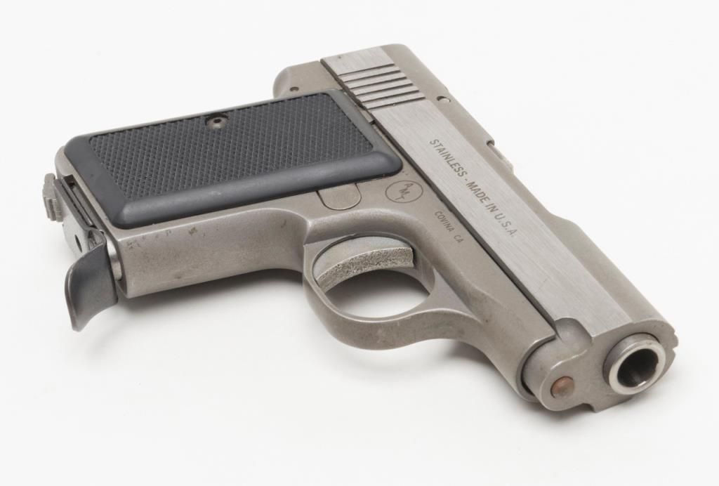 AMT Back UP semi-auto pistol, .380 cal., 2-1/2” barrel, stainless ...