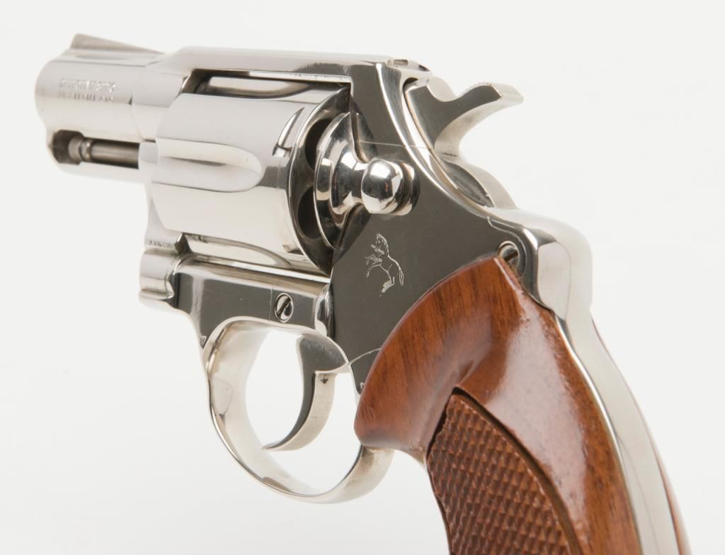 Colt Detective Special DA revolver, .38 Special cal., 2” barrel, nickel ...