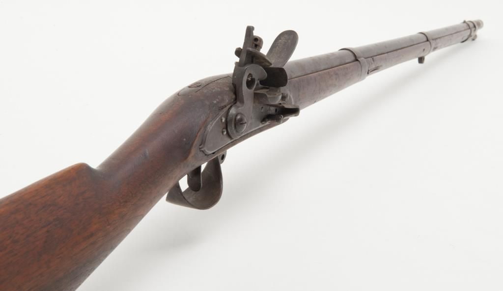 French flintlock musket, .69 cal., 42” barrel, brown finish, full stock ...