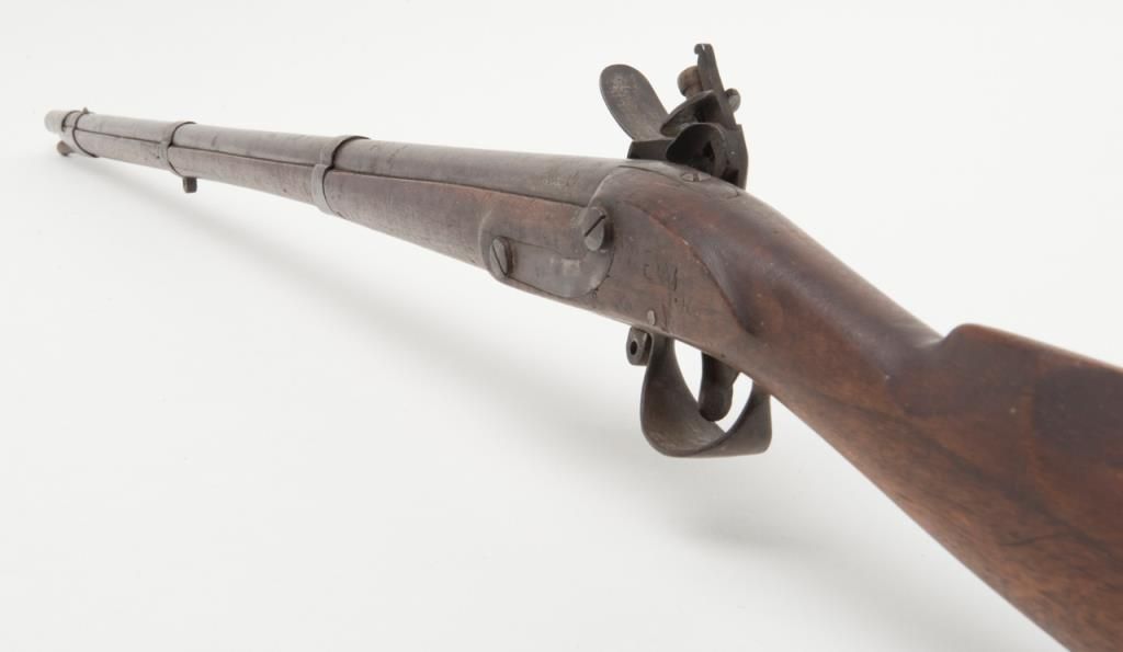 French flintlock musket, .69 cal., 42” barrel, brown finish, full stock ...