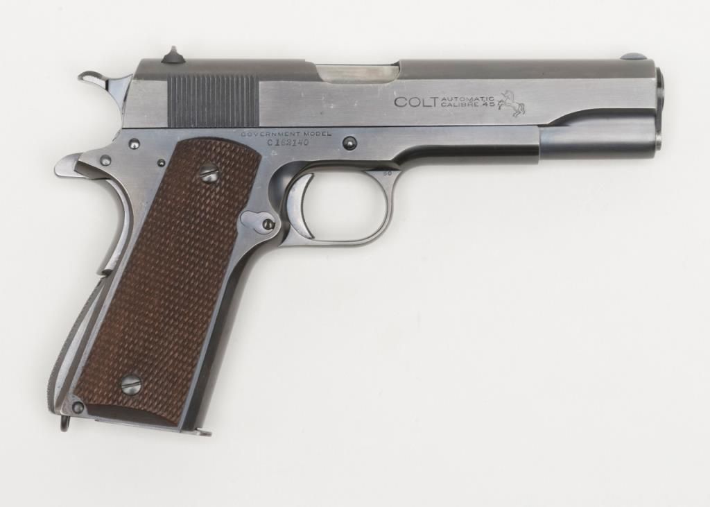 Colt Government Model 1911-A1 semi-auto pistol, .45 cal., 5” barrel ...