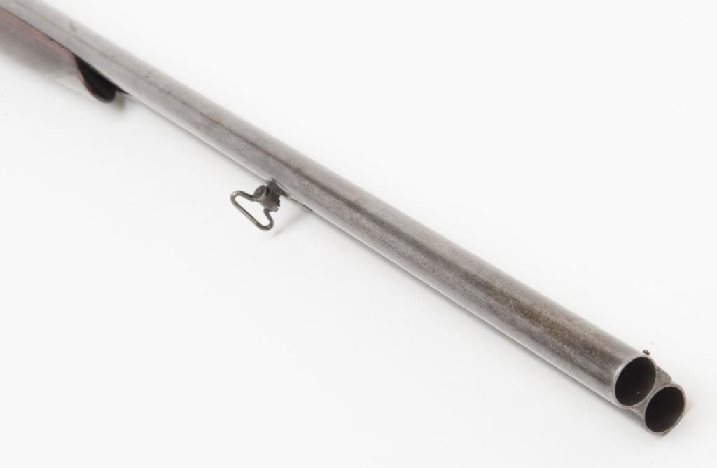 Manhattan Arms Company double barrel exposed hammer shotgun with ...