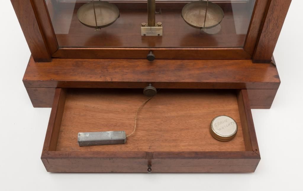 Antique apothecary enclosed balance beam scale by E.H. Sargent & Co ...