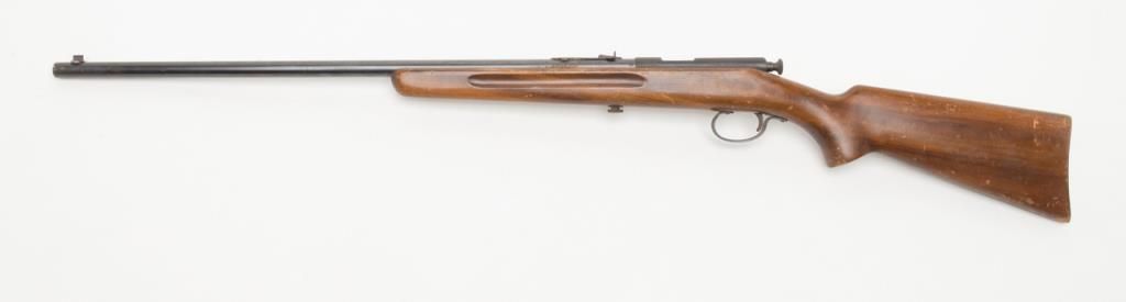 Savage 3A .22 cal bolt action rifle, NSNV, 24" barrel, plain wood stock ...