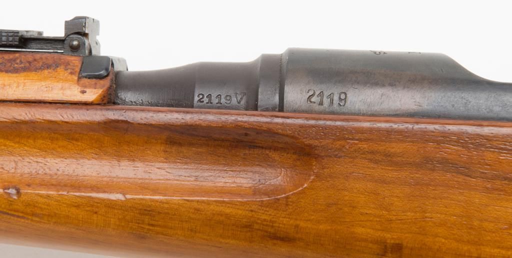 Steyr M95 Carbine, #2119, 8mm, 20" barrel, ladder adjustable sights ...