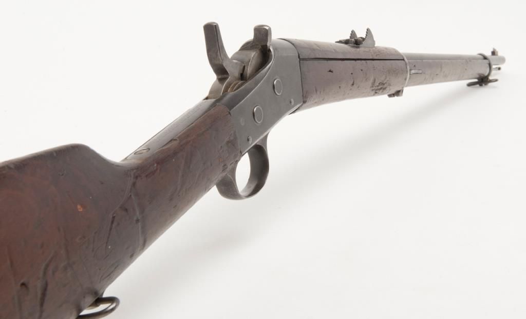 Remington Rolling Block rifle, 7mm S. M. cal., 30” barrel, blue finish ...