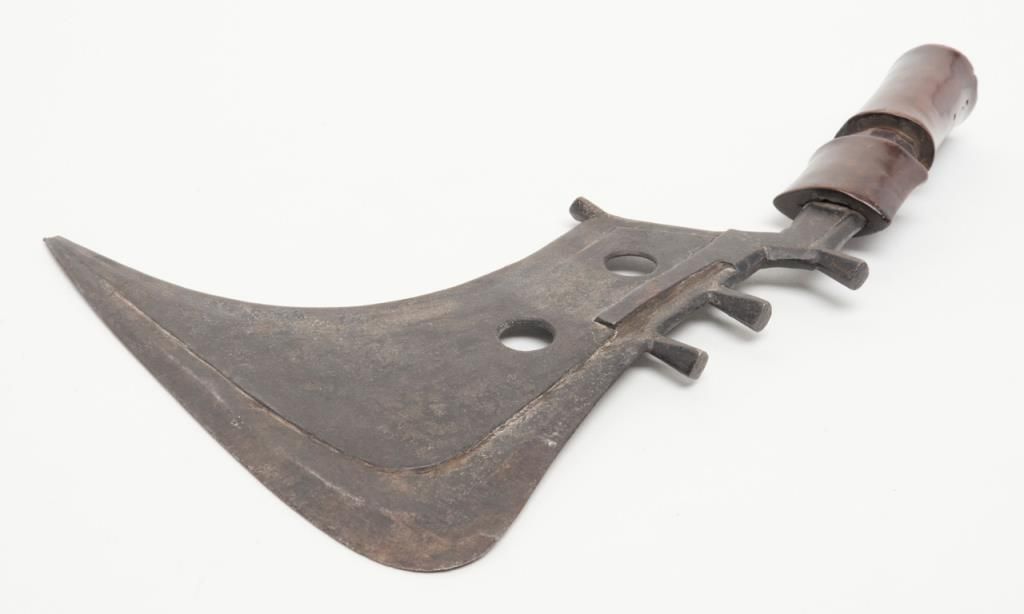 Authentic African battle axe circa early 20th century. Est.: $150-$300.