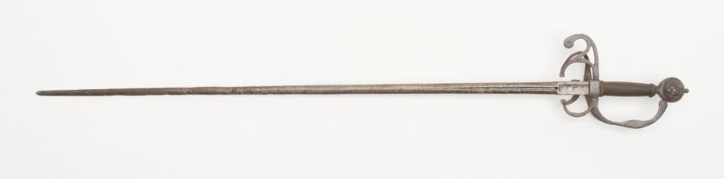 17th century European rapier possibly Saxson showing chiseled steel ...