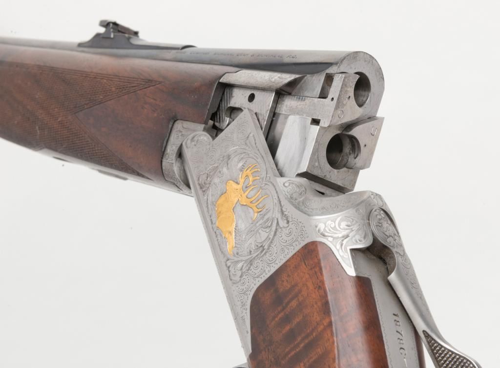 Belgian-made Browning O/U double rifle, .30-06 cal., 24” barrels, blue ...