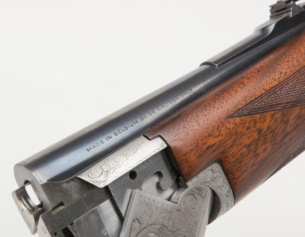 Belgian-made Browning O/U double rifle, .30-06 cal., 24” barrels, blue ...
