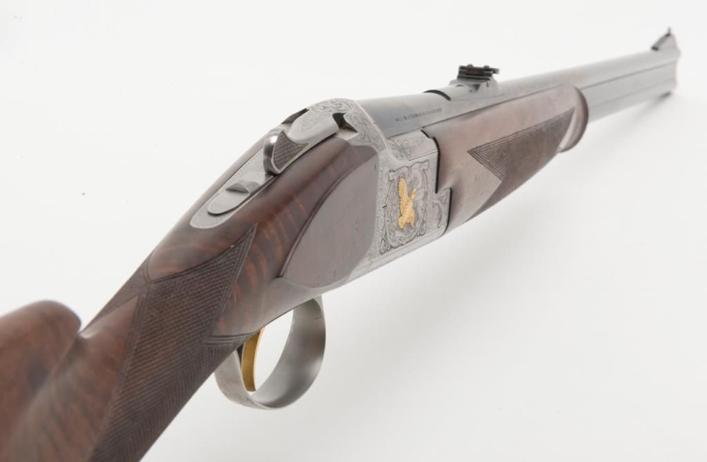 Belgian-made Browning O/U double rifle, .30-06 cal., 24” barrels, blue ...