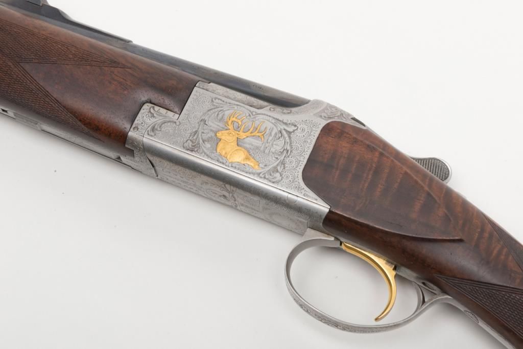 Belgian-made Browning O/U double rifle, .30-06 cal., 24” barrels, blue ...