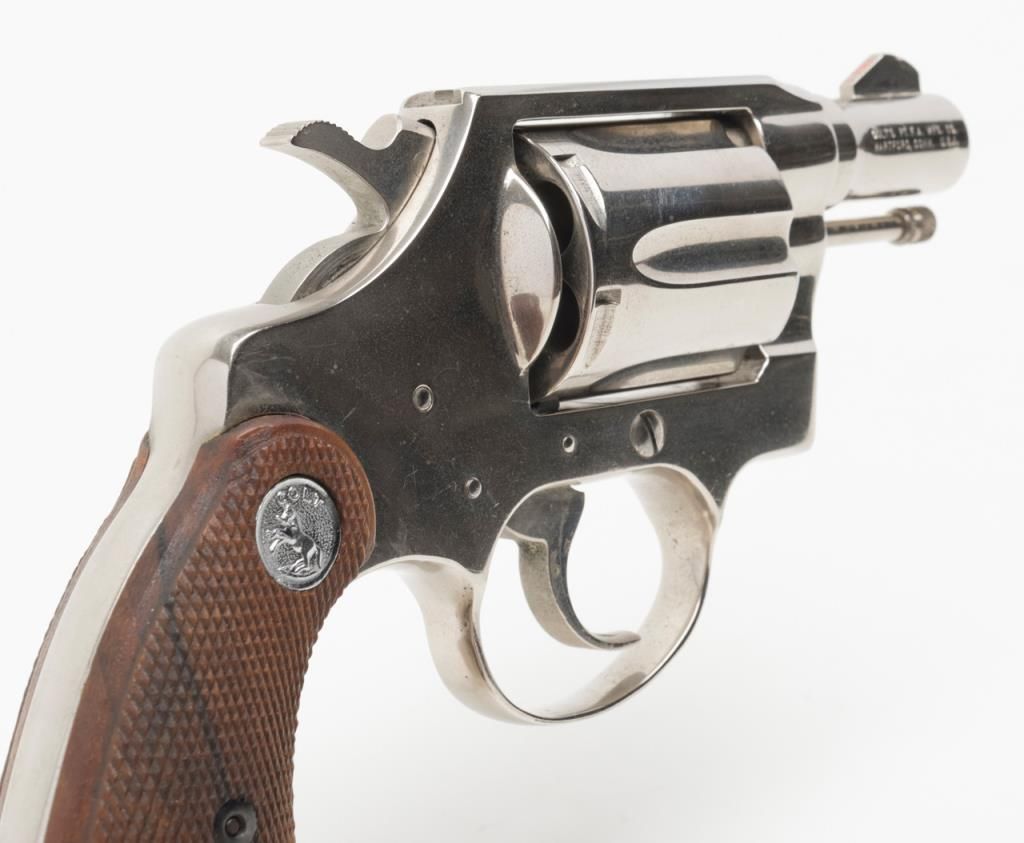 Colt Detective Special DA revolver, .38 Special cal., 2” barrel, nickel ...