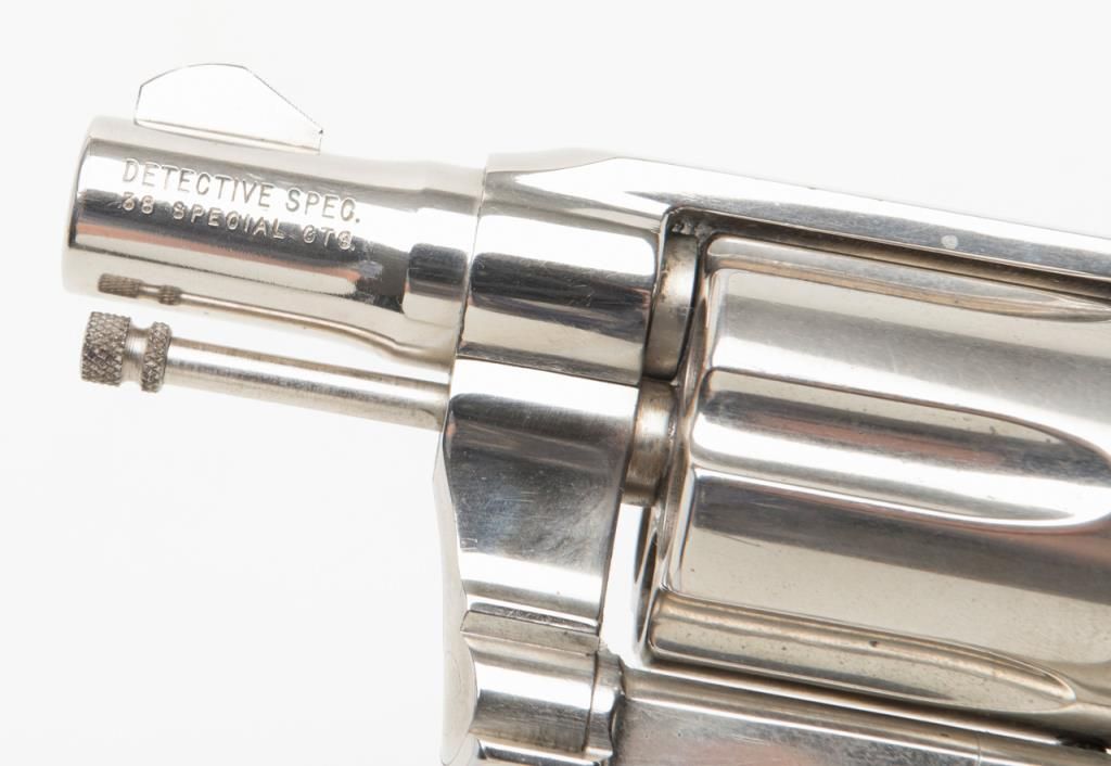 Colt Detective Special DA revolver, .38 Special cal., 2” barrel, nickel ...
