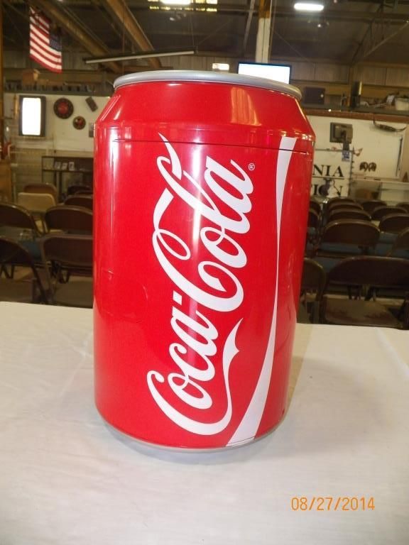 Coca Cola Cooler & Heater shaped like the coke can opens with double ...