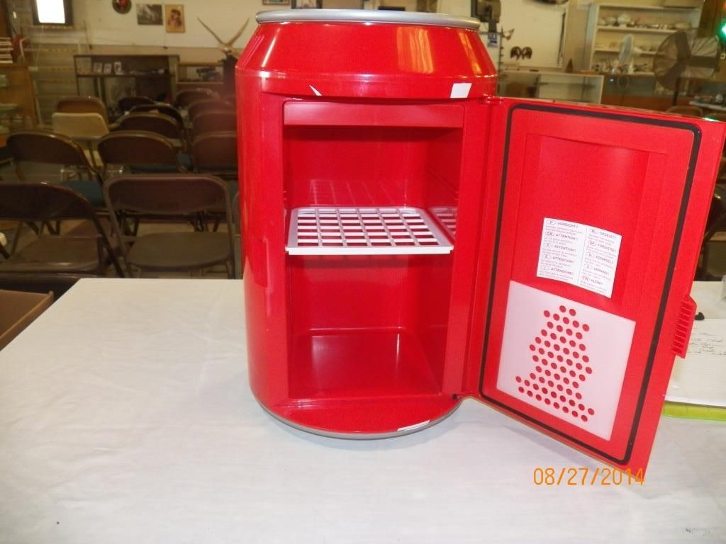 Coca Cola Cooler & Heater shaped like the coke can opens with double ...