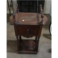 Vintage Telephone Stand approx 19" x 10" x 30"