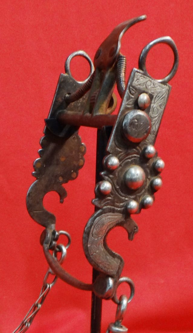 California spade bit, RW initials on cheeks