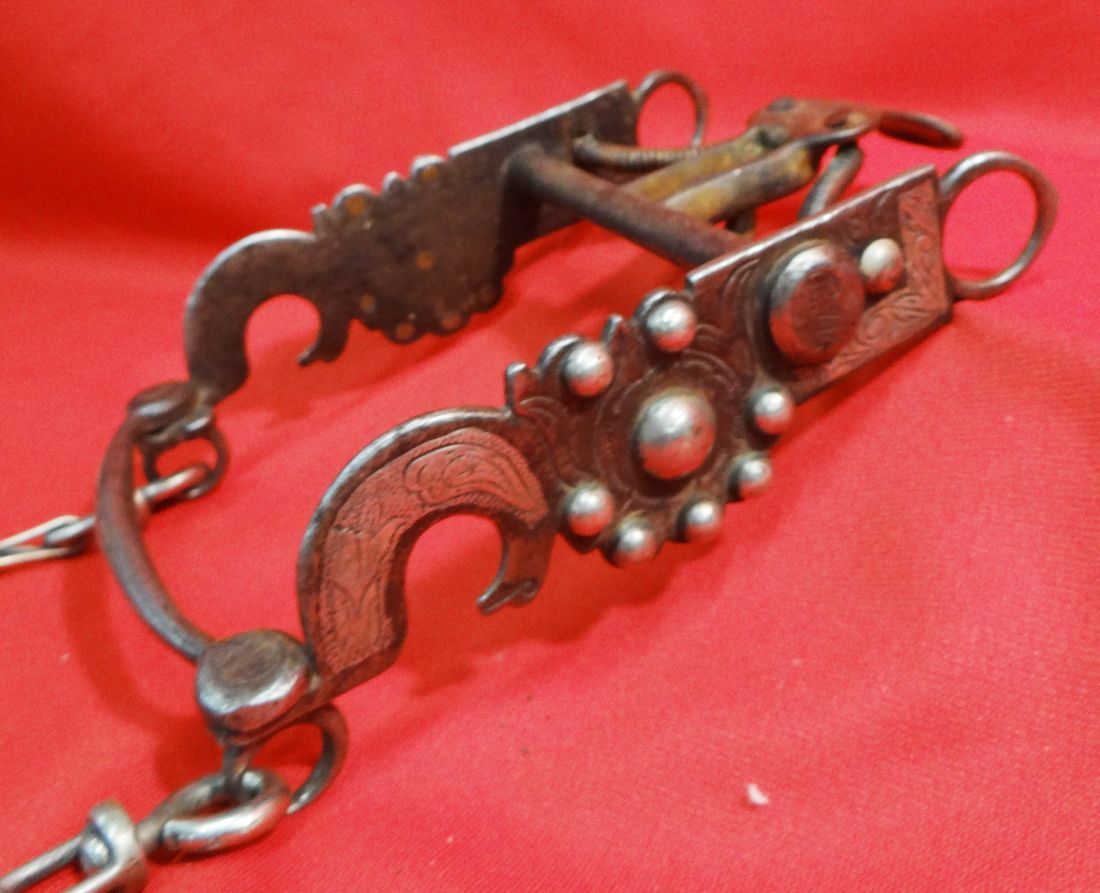 California spade bit, RW initials on cheeks