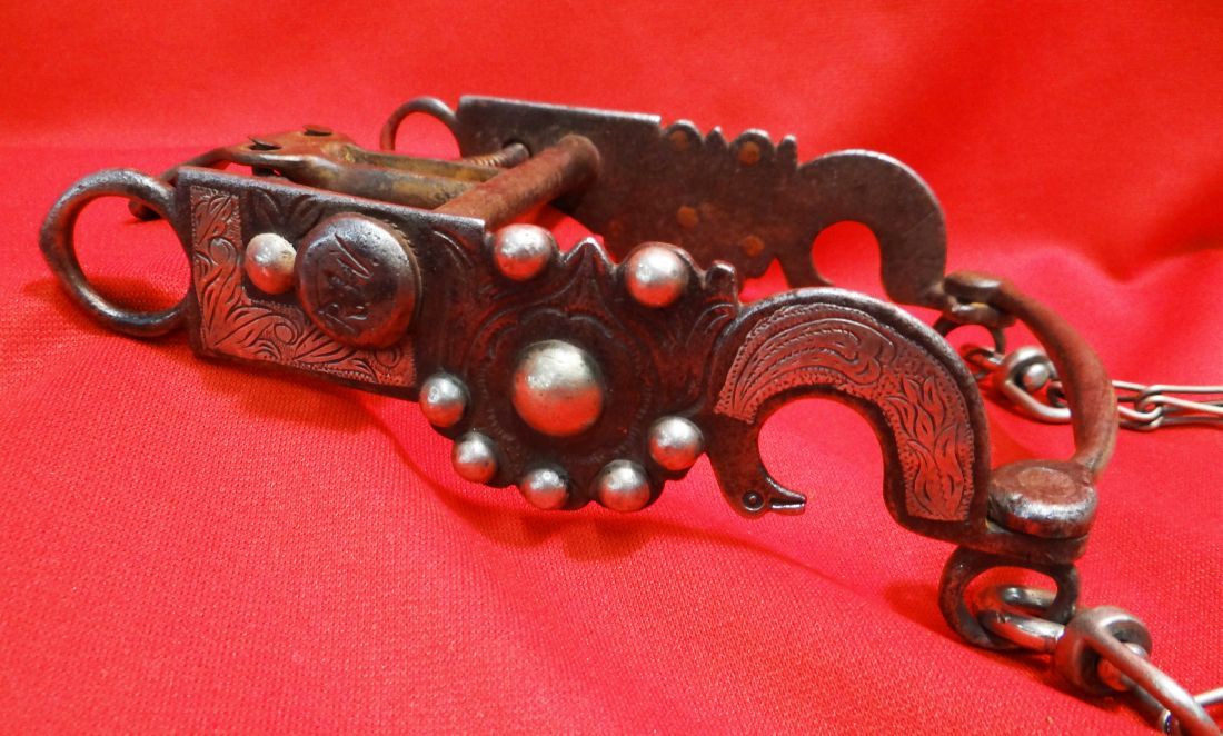 California spade bit, RW initials on cheeks