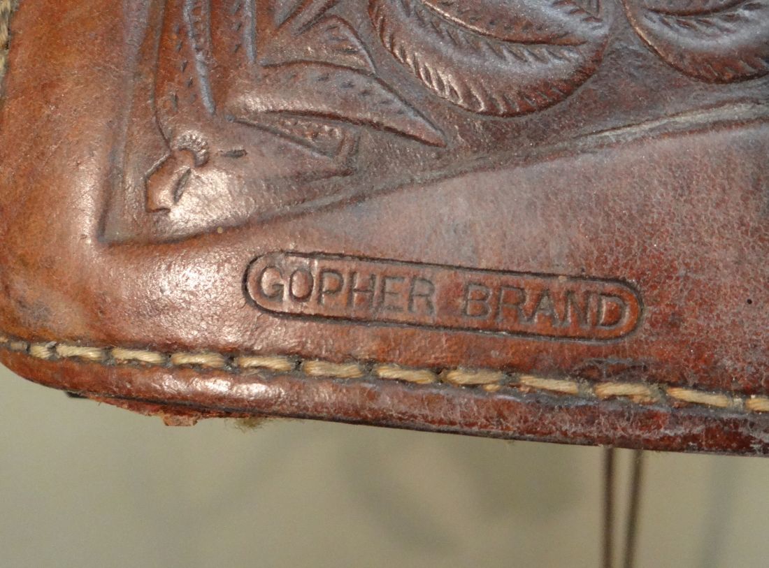 Gopher Brand marked kids saddle, 13"
