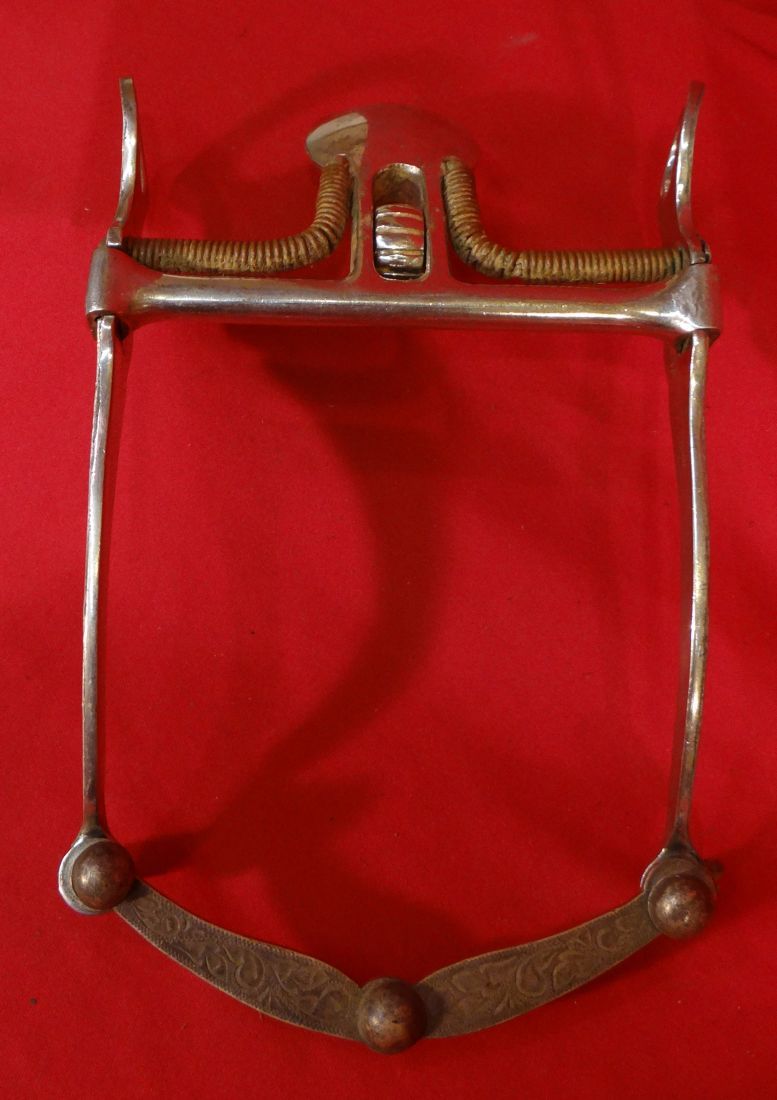 2 bits: GARCIA spade bit, silver mtd & engraved; A. Tietjen Reno Nev ...