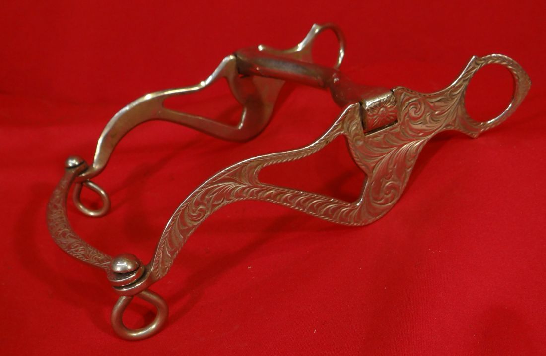 2 bits; GARCIA spade bit, contemporary, silver mtd; A.TIETJEN Reno Nev ...