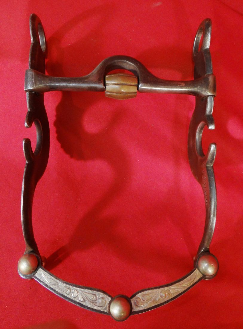 2 bits; GARCIA spade bit, contemporary, silver mtd; A.TIETJEN Reno Nev ...