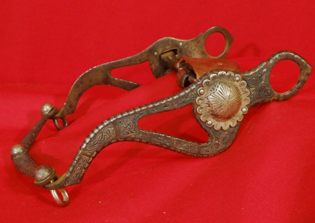 2 bits; GARCIA iron bit, silver mtd. & engraved; DIABLO MFG. CO. spade ...