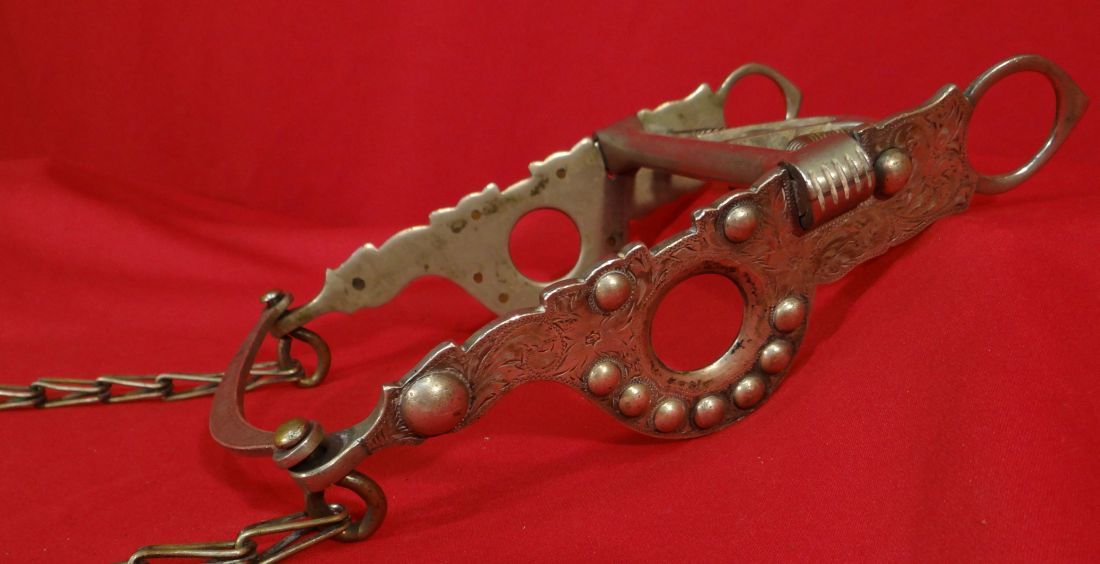 2 bits; GARCIA iron bit, silver mtd. & engraved; DIABLO MFG. CO. spade ...