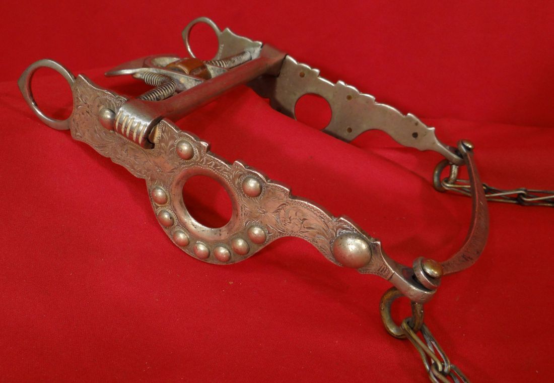 2 bits; GARCIA iron bit, silver mtd. & engraved; DIABLO MFG. CO. spade ...